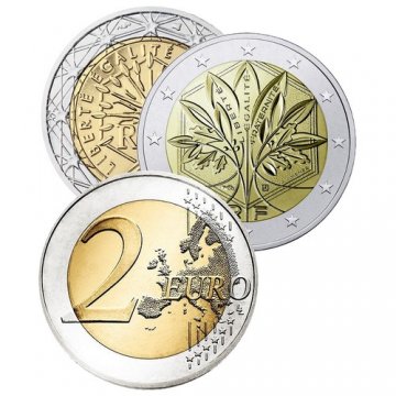 2 euro Franca # moeda nova : escolha o ano 2002
